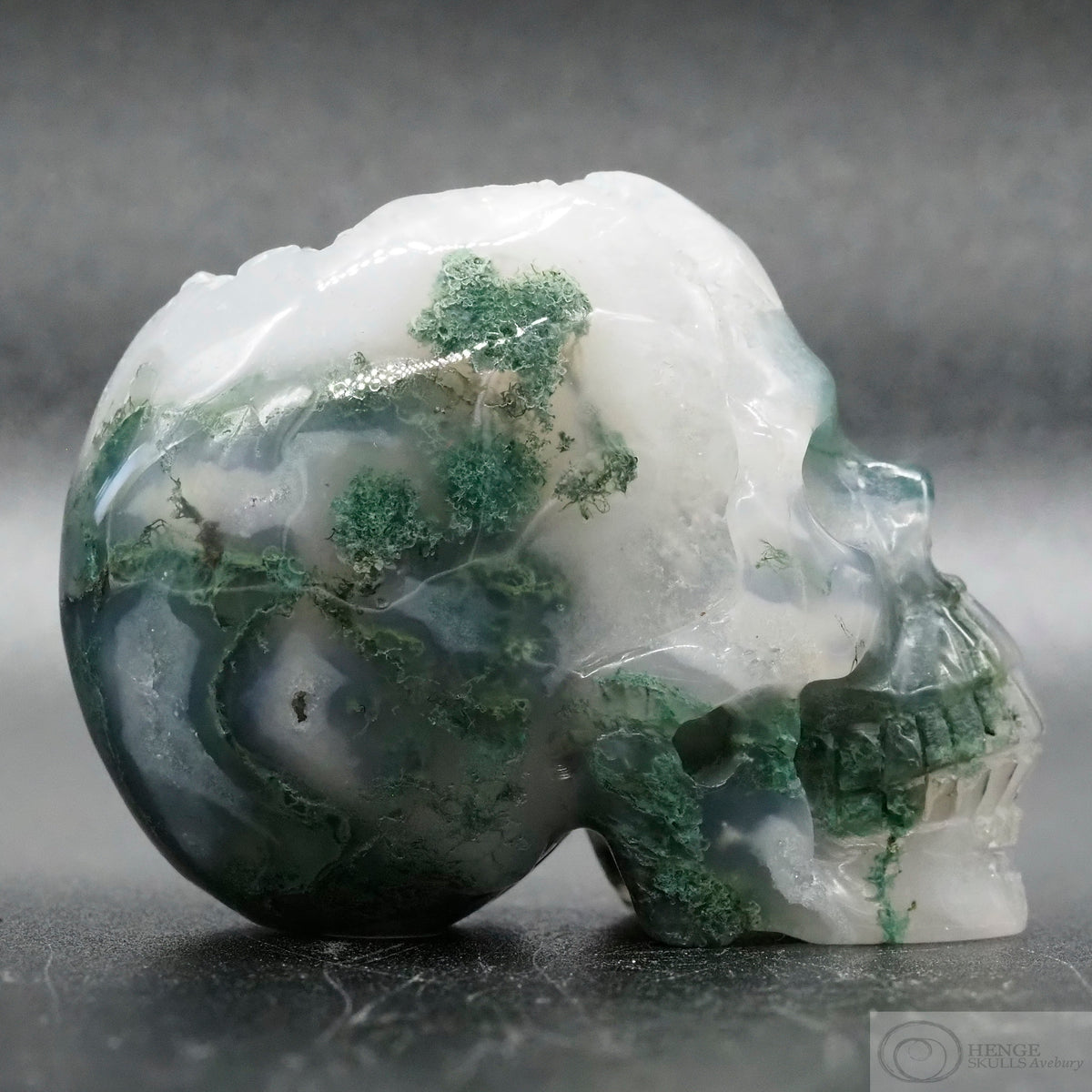 Dendritic Agate Human Skull (DAg01) – Henge Skulls