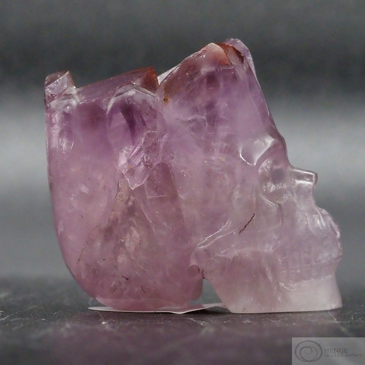 Druzy Amethyst Human Skull (DA06) – Henge Skulls